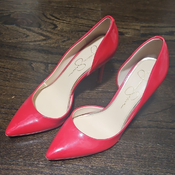Jessica Simpson | Shoes | Jessica Simpson Red Patent Heels | Poshmark
